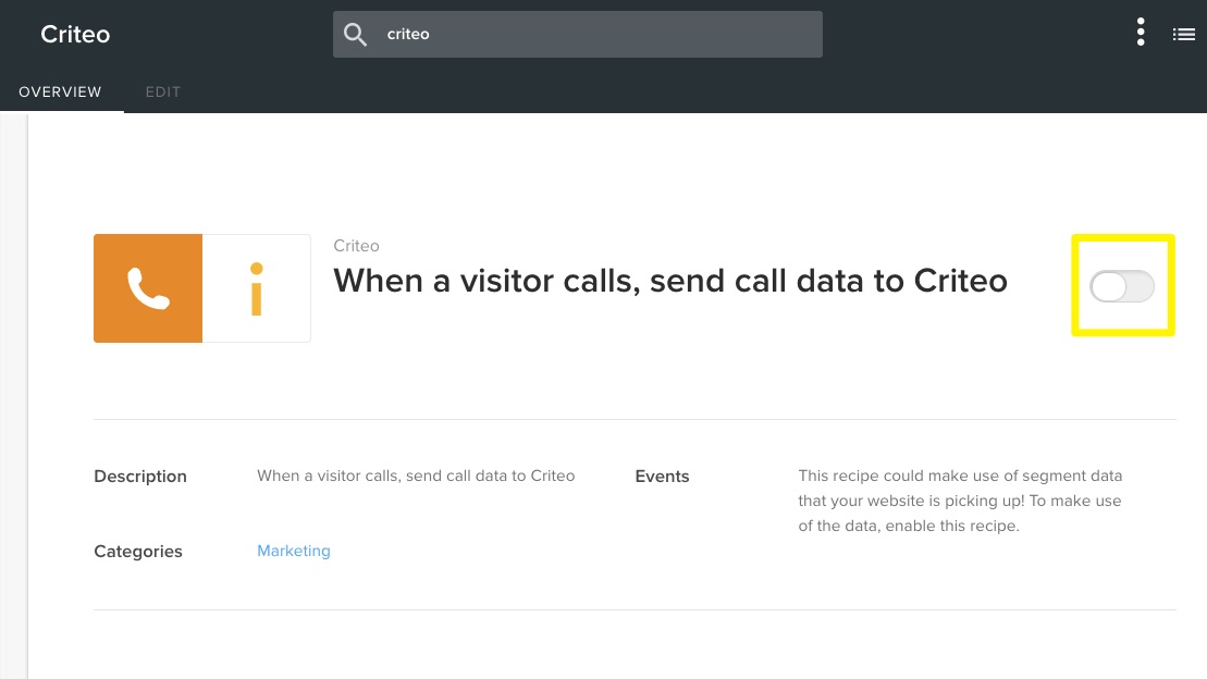 Criteo integration – Kaisa