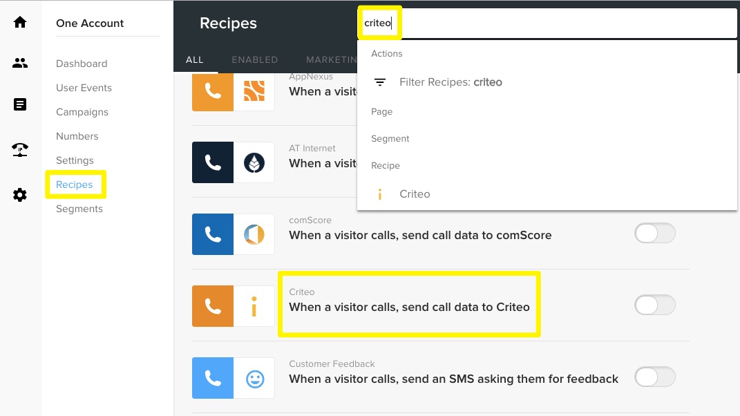 Criteo integration – Kaisa